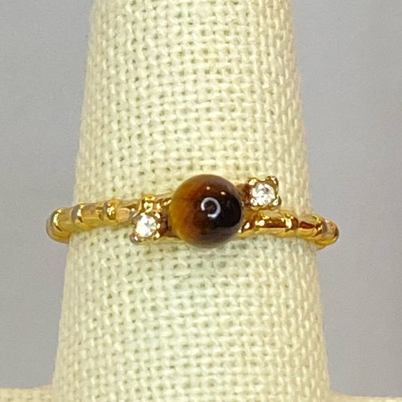 Vintage | Jewelry | Vintage Joseph Esposito 8k Hge Tigers Eye Clear ...